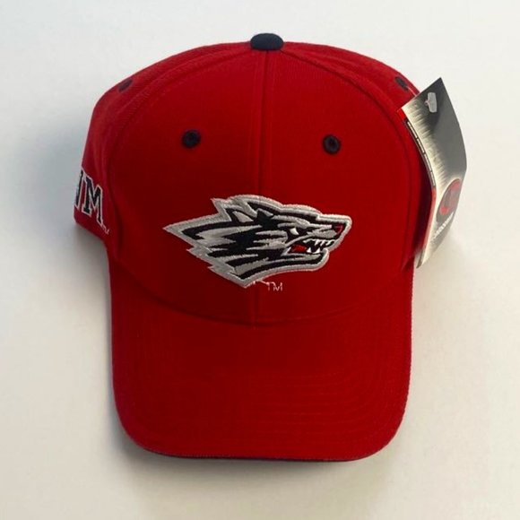 Accessories | University Of New Mexico Red Velcro Hat | Poshmark